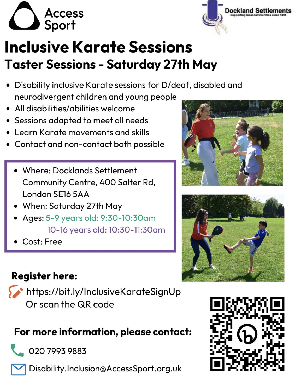 Inclusive Karate Taster Sessions - UK Deaf Sport